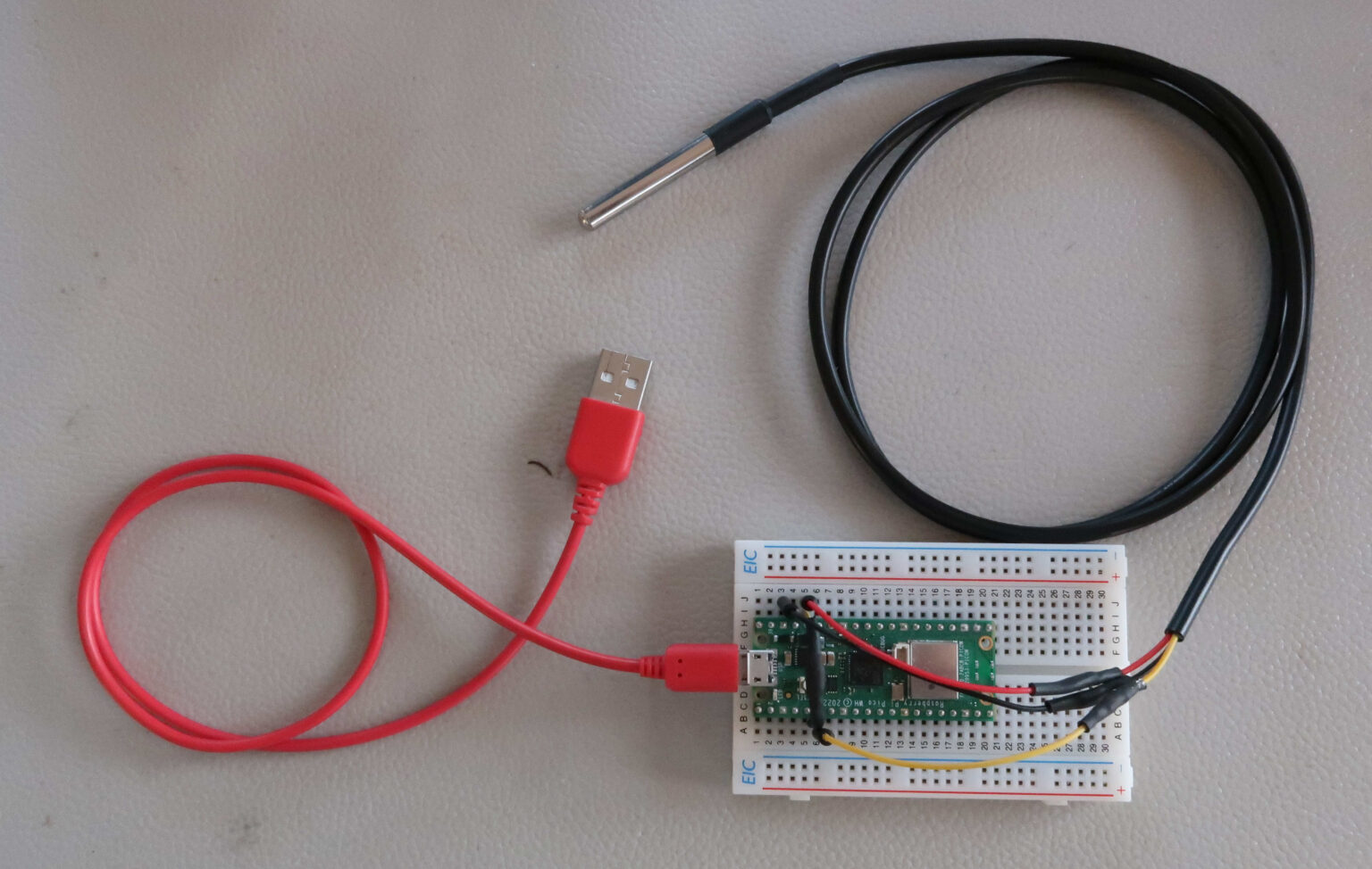 Raspberry Pi Pico WとDS18B20温度センサーで温度を測ってみた | creationstudio0115